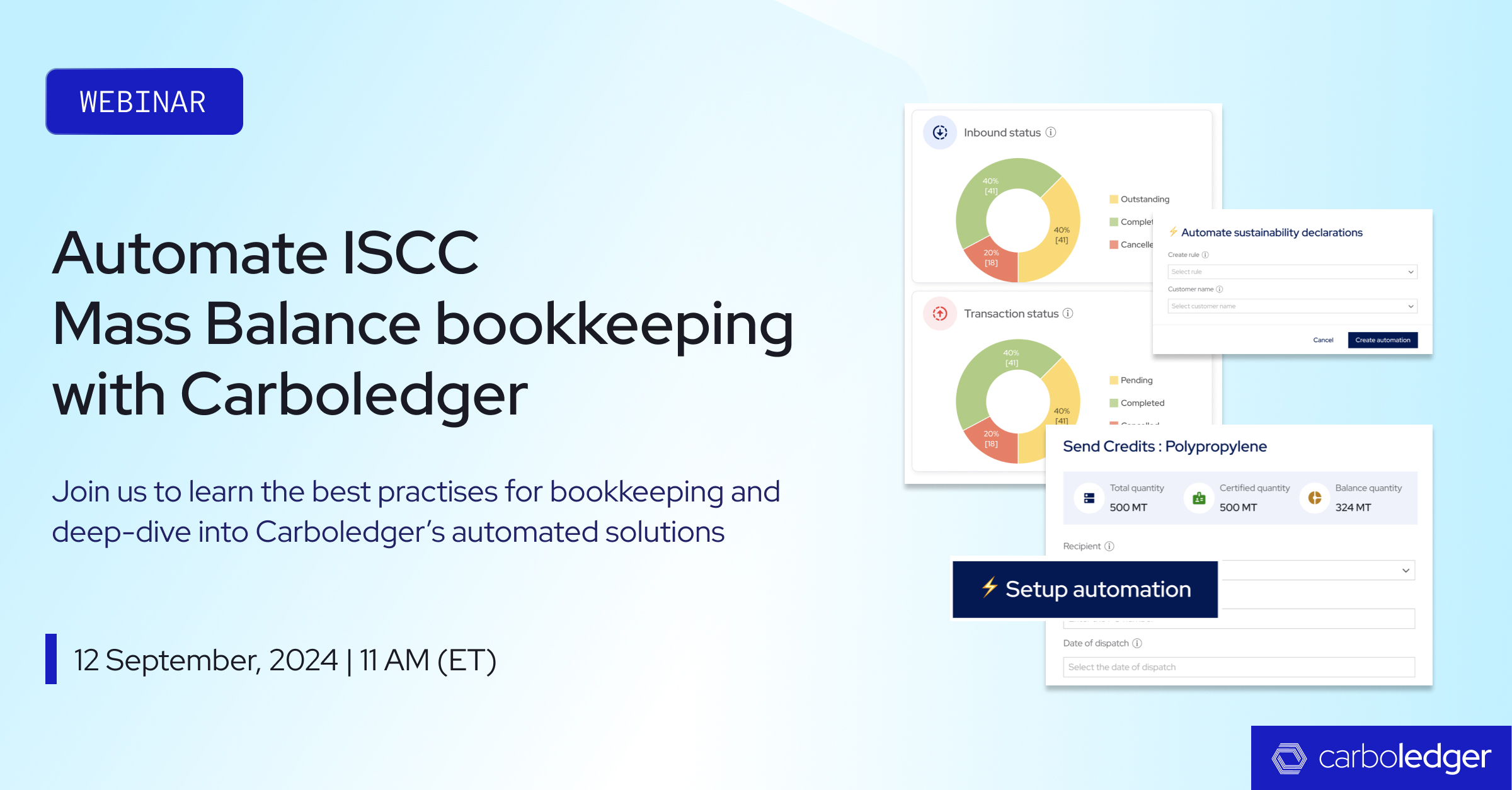 Carboledger launches Smart Balance software to streamline ISCC Mass Balance bookkeeping ...